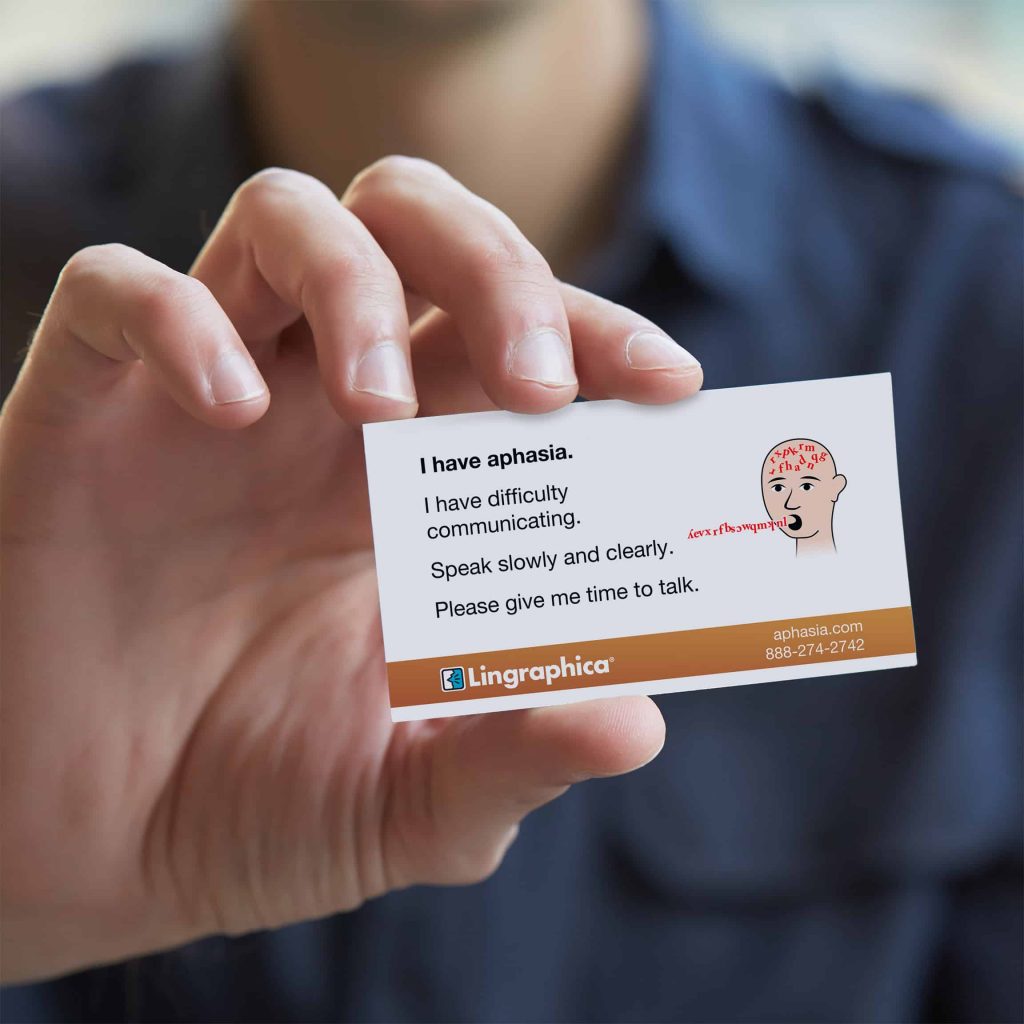 Printable Aphasia ID Card Lingraphica